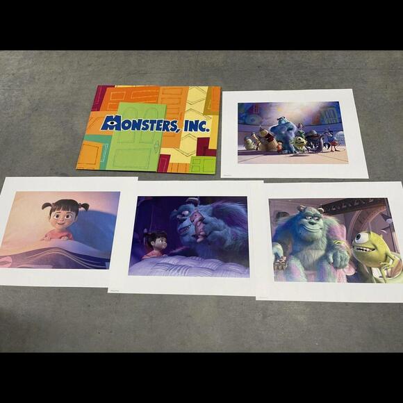 Disney | Other | Disney Pixar Monsters Inc Exclusive Lithograph ...